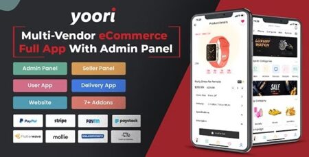 YOORI (v1.1.5) Flutter Multi-Vendor eCommerce Full App with Admin Panel Nulled – JOJO THEMES